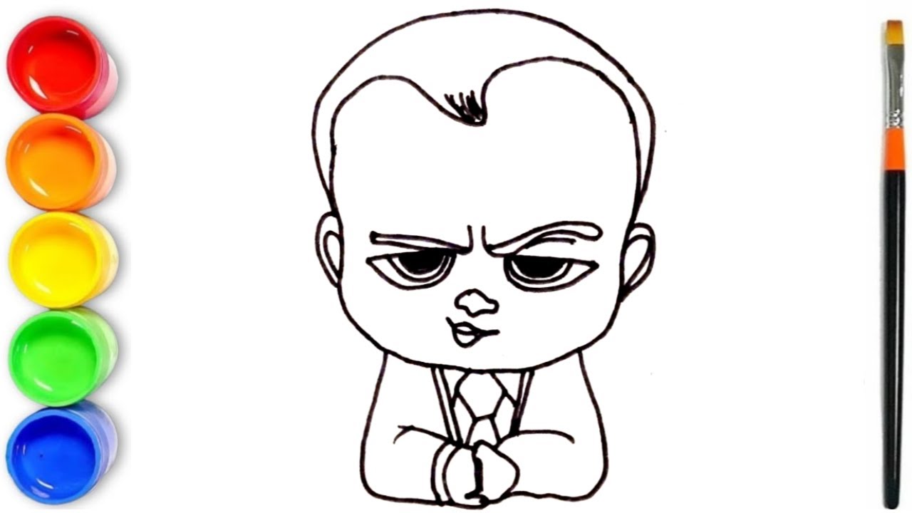 How to draw Boss Baby, Boss Baby - YouTube