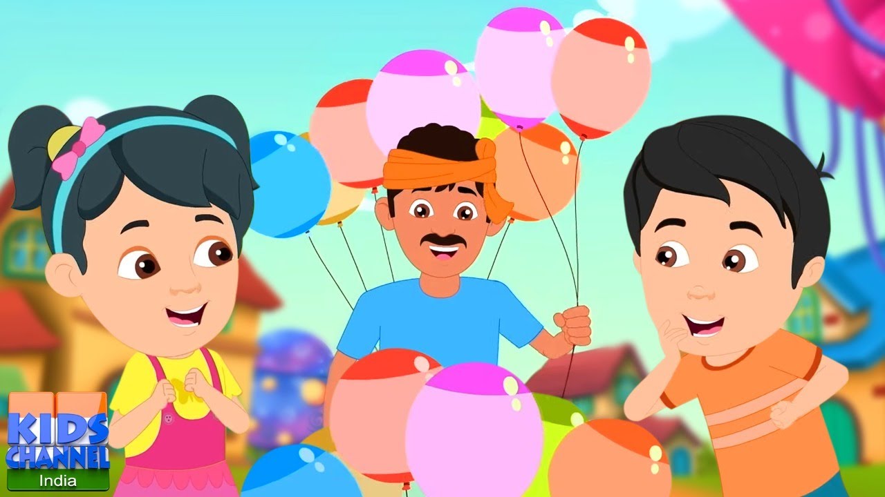 Gubbare Wala, गुब्बारे वाला, Balloon Song for Kids in Hindi - YouTube
