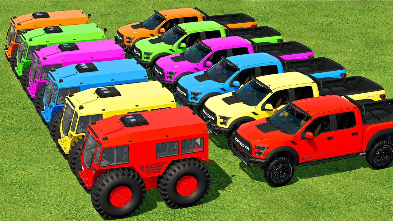 TRANSPORTING SHERP ATV & FORD VELOCIRAPTOR WITH ISUZU TRUCKS - Farming ...