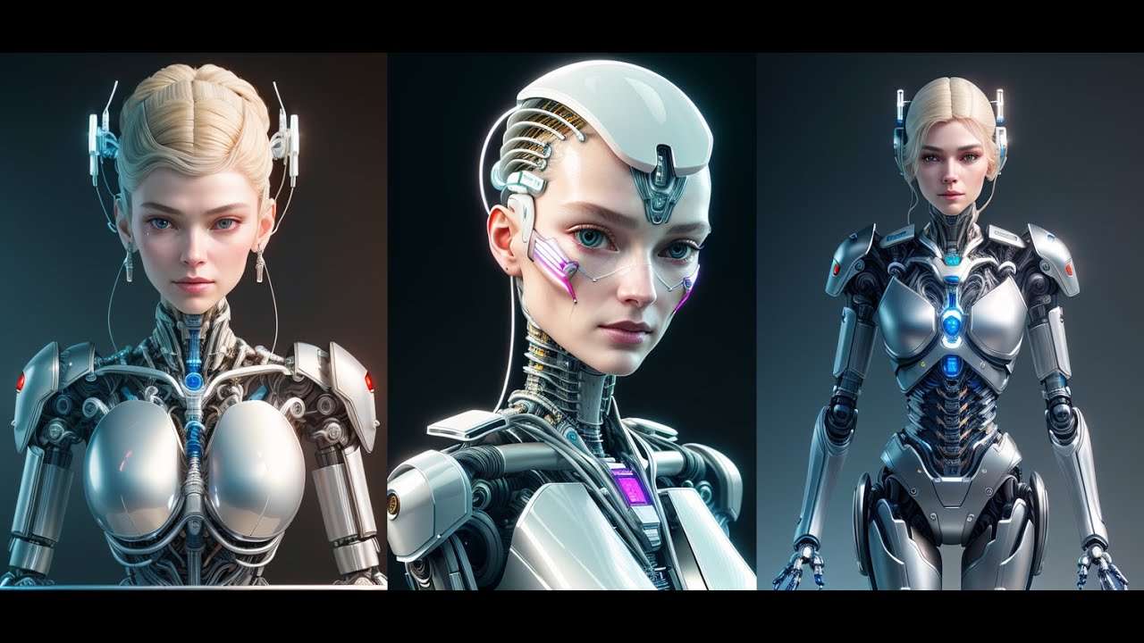 Part 3 AI has created a beautiful android girl of the future AI는 미래의 ...