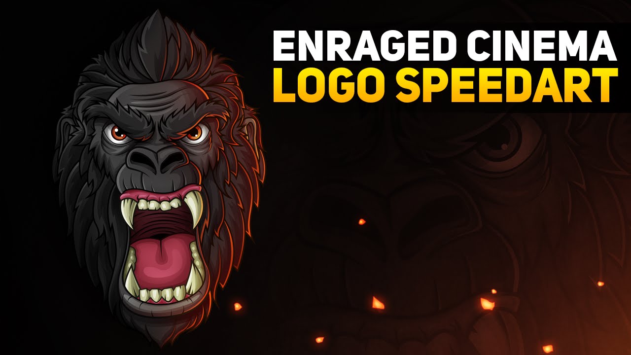 Enraged Cinema Logo - Illustration (SpeedArt) - YouTube