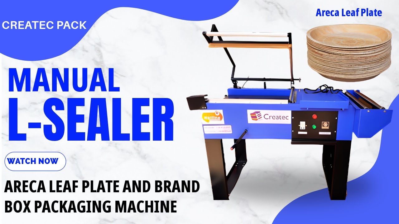 "Manual L-Sealer Machine for Areca Plates and Box Packaging ...