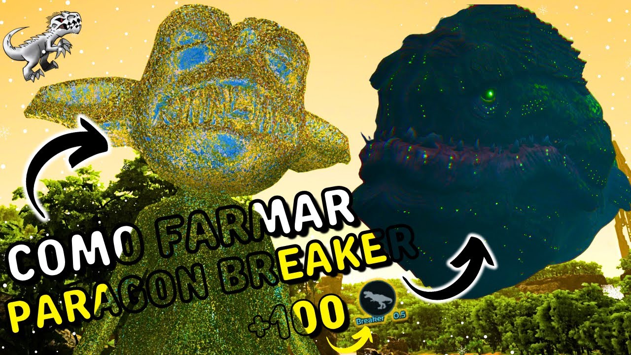 COMO FARMAR MUITAS PARAGON BREAKER FÁCIL - ARK OMEGA T2 - YouTube