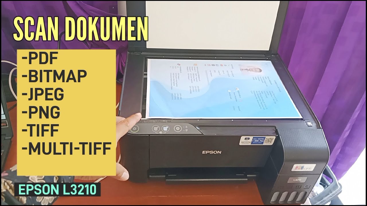 Panduan LENGKAP!! Cara Scan Dokumen di Printer Epson L3210 Secara ...