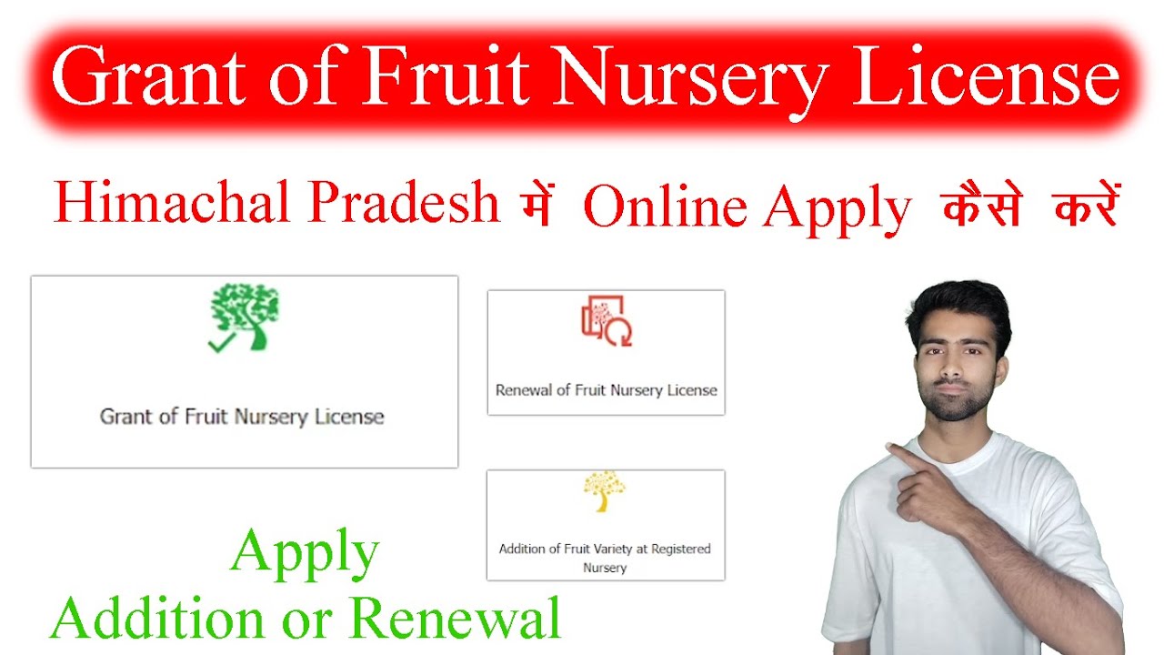 Grant of Fruit Nursery License, Addition or Renewal of Fruit Variety at ...