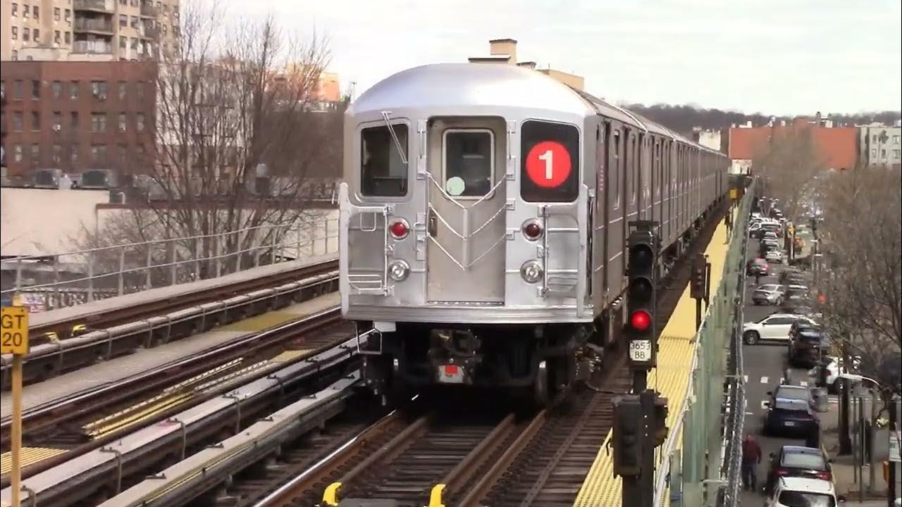 IRT Broadway/7th Avenue Line: 1 & NIS Trains at 231 St [R62A] - NYC Subway - YouTube