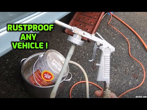HOW TO UNDERCOAT (RUSTPROOF) A VEHICLE WITH "FLUID FILM" (NATURAL WOOL ...