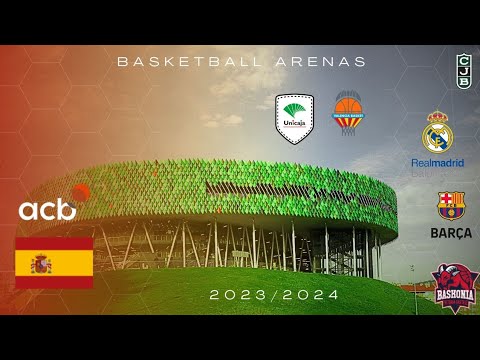 Spain ACB Liga Endesa Basketball Arenas (Season 2023/2024) - YouTube