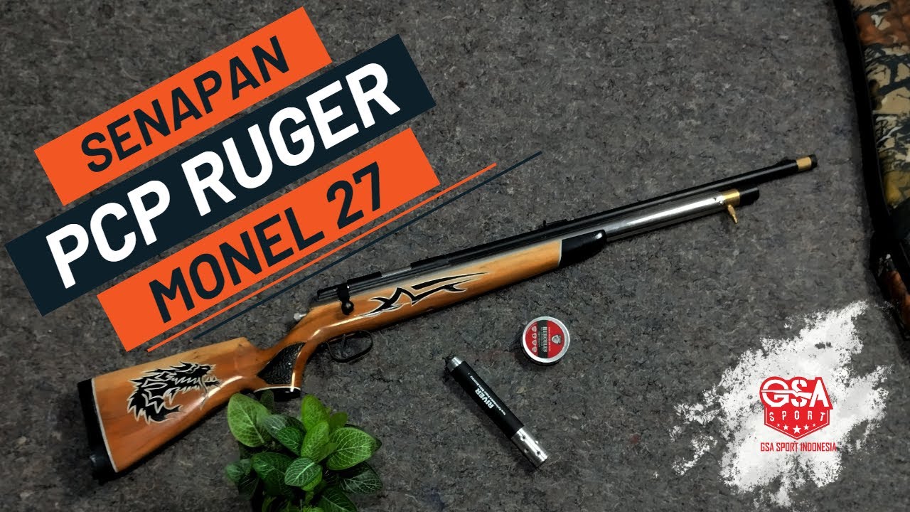 SENAPAN ANGIN PCP RUGER BLACK ARMY MONEL OD 27 #082140858045 - YouTube