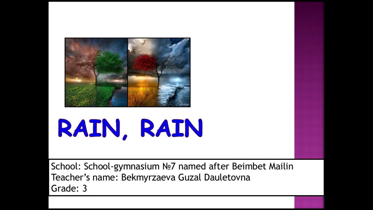 Smiles 3 - Rain, Rain - 3 grade - YouTube