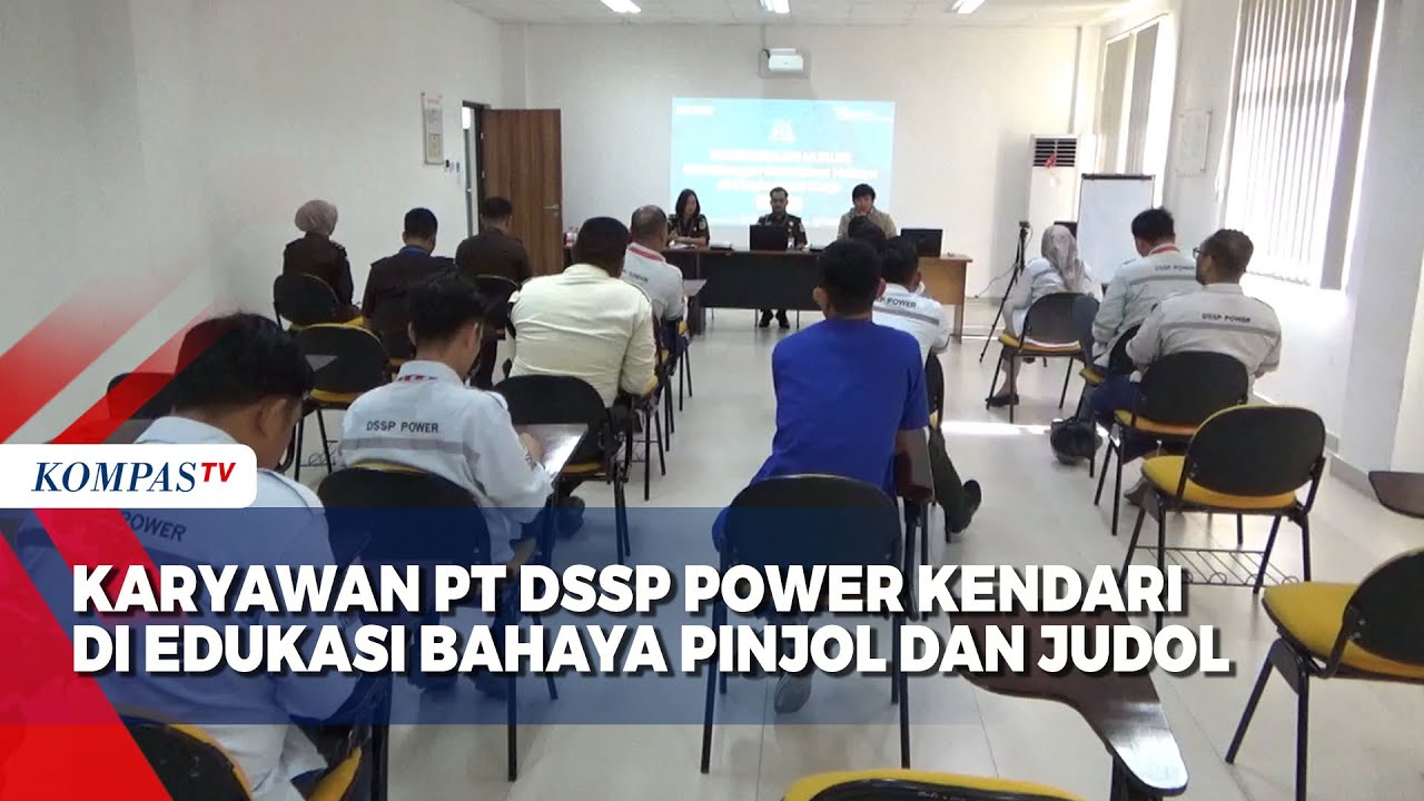 Karyawan PT DSSP Power Kendari di Edukasi Bahaya Pinjol dan Judol - YouTube