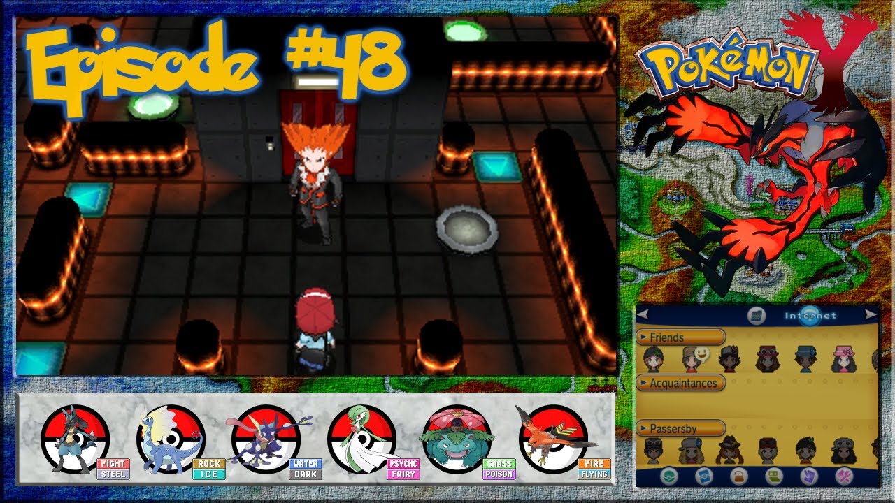 Pokemon Y - Battle With Lysandre, The Secret Base - Episode 48 - YouTube