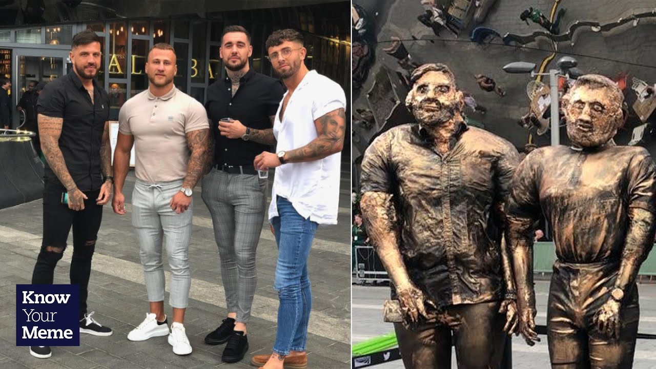 4 Lads in Jeans Get the Most Cursed Statue Ever | Aztrosist Meme Review ...