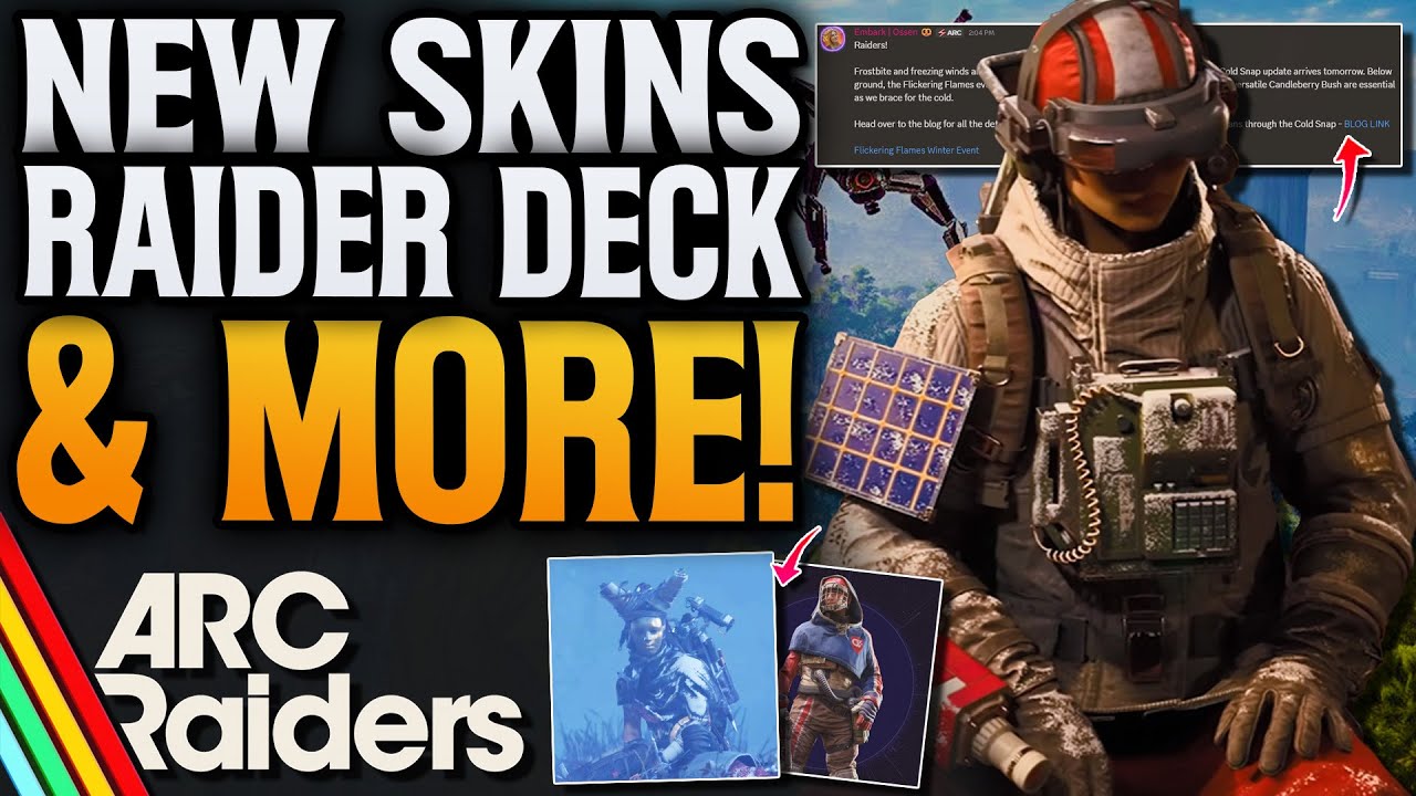 ARC Raiders New Cosmetics! New Raider Deck & New Live Event! - YouTube