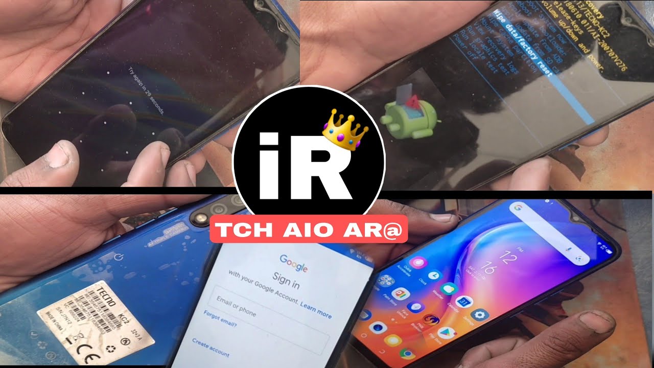 Tecno Spark 4 (KC2) FRP Bypass Google Account Reset Without PC | by tch aio - YouTube