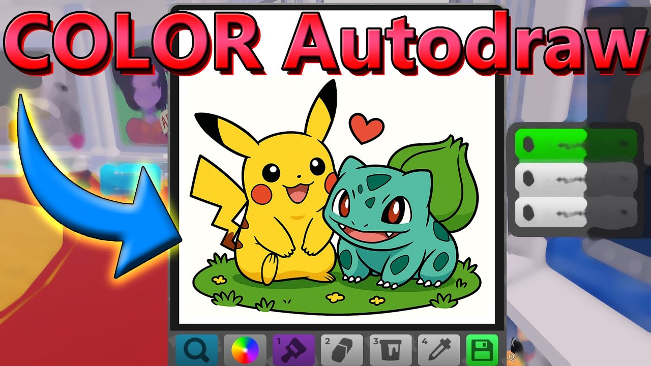 How to use Autodrawer with COLORS in Roblox Draw & Donate - YouTube