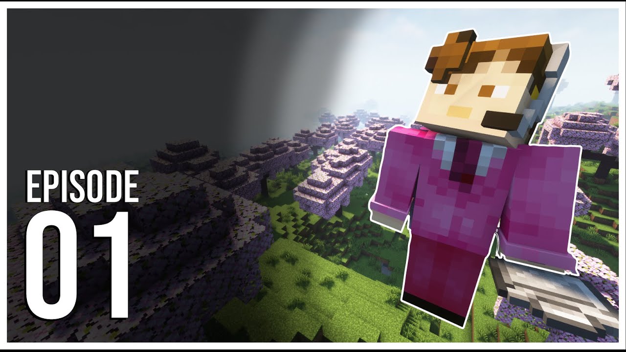 Starting the cherry wood biome 🍒(Star Spark SMP EP1) - YouTube