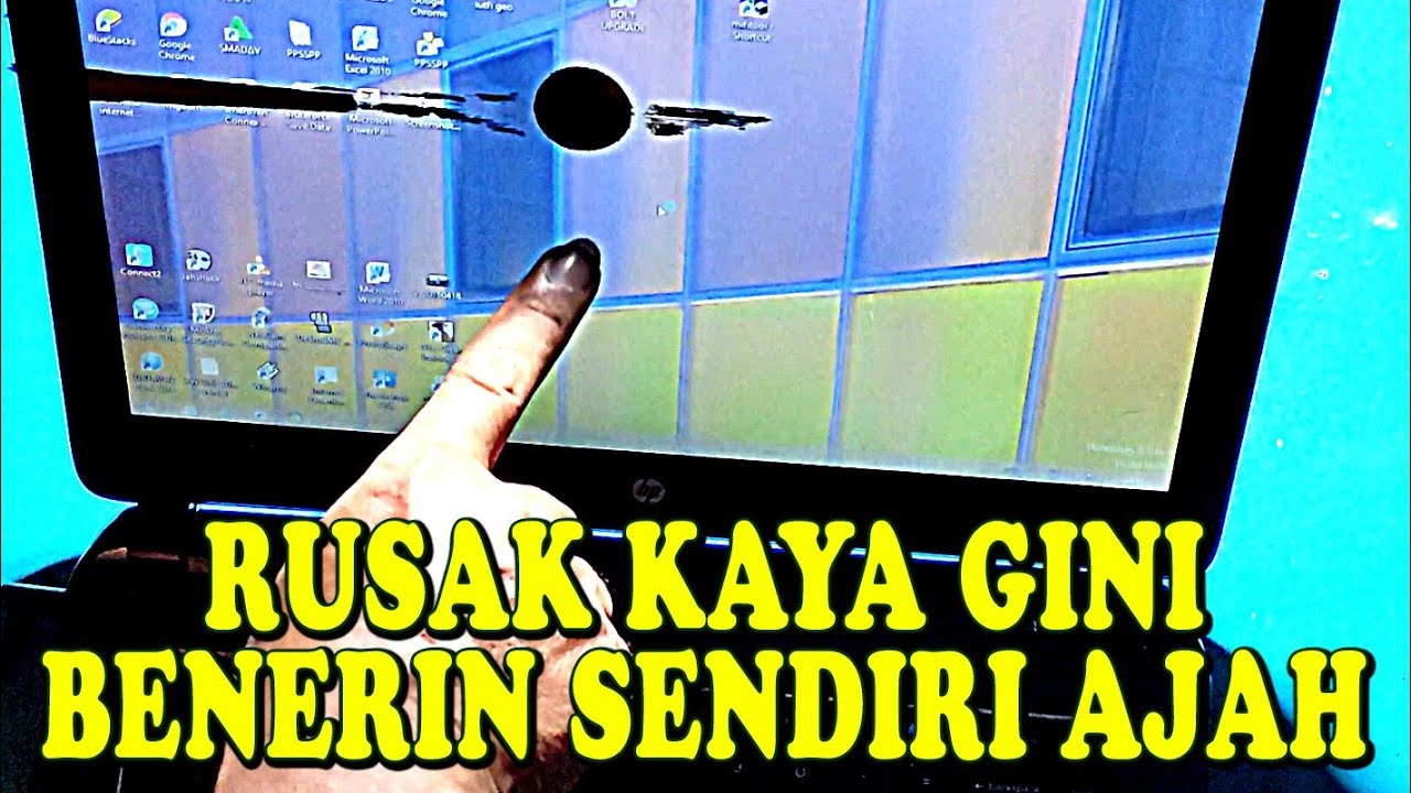 TERNYATA MUDAH CARA GANTI LAYAR LCD LED LAPTOP/NOTEBOOK GAK PERLU BAWA ...