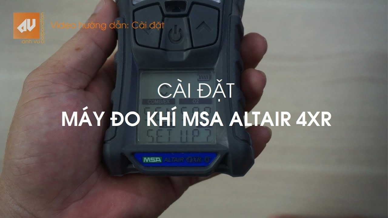 Máy đo khí MSA Altair 4XR - Video 3: HD cài đặt [EN: Setting up for MSA ...