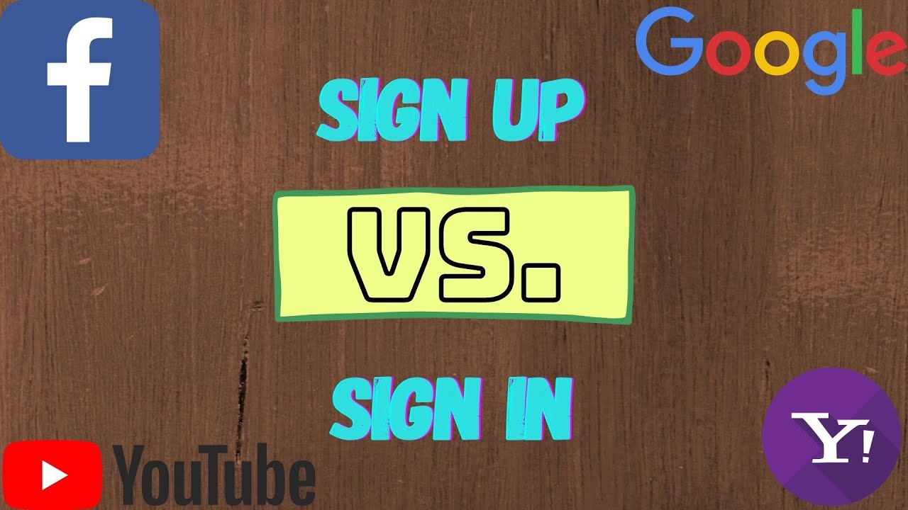 Sign-up vs. Sign-in - YouTube