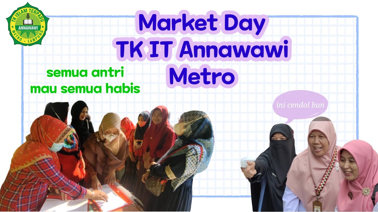 Market Day TK IT ANNAWAWI METRO LAMPUNG - YouTube