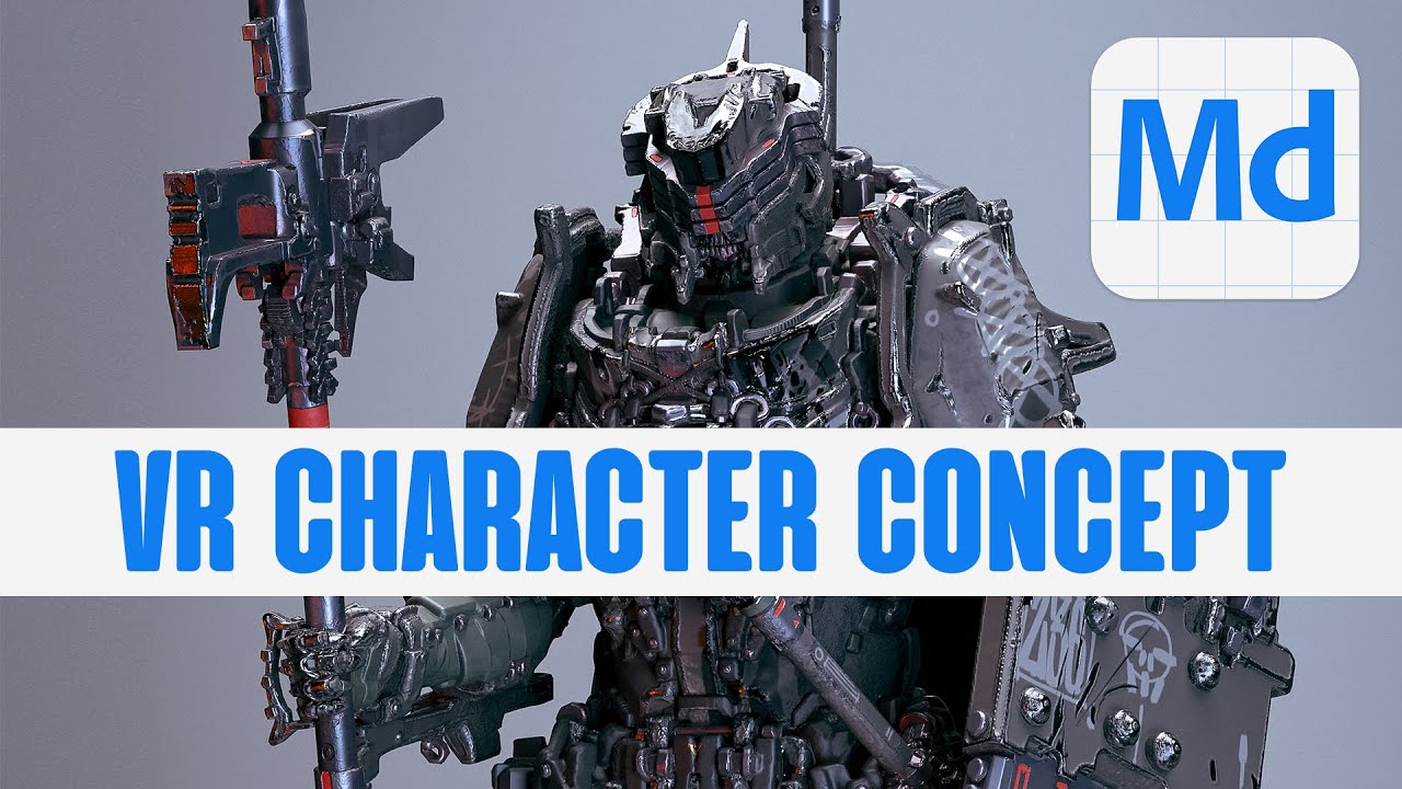Character Concept Art in VR with Substance Modeler - YouTube
