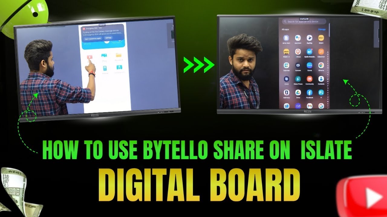 How To Use Bytello Share On iSLate Digital Board | Digital Board Software | Bytello Share - YouTube