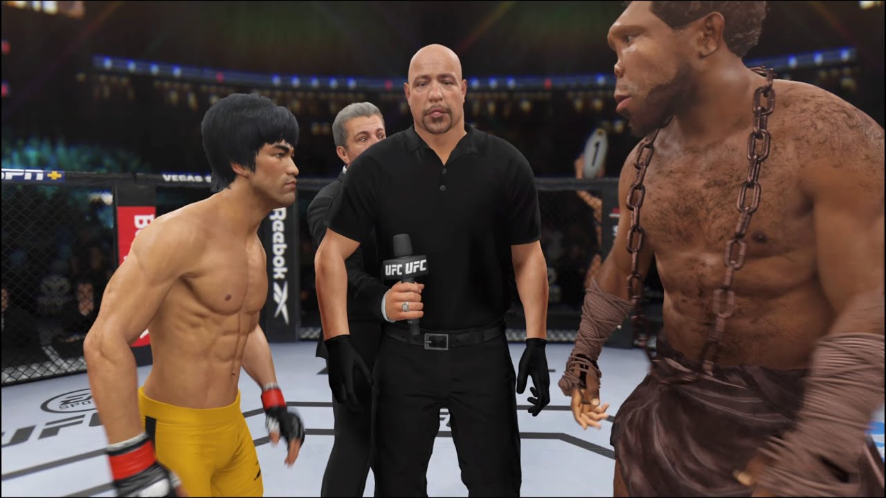 Bruce Lee vs. Primitive Human - EA Sports UFC 4 - Epic Fight 🔥🐲 - YouTube