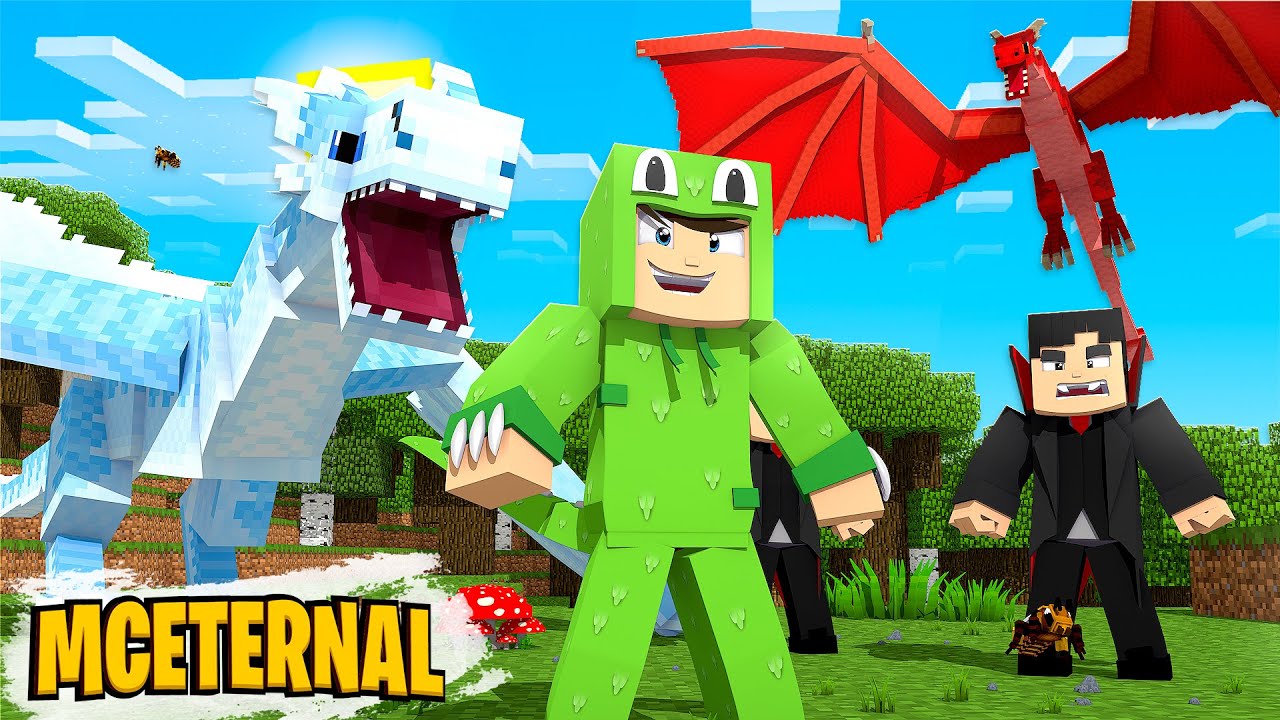 VAMPIRES and DRAGONS..what can go WRONG!? Minecraft Eternal - YouTube