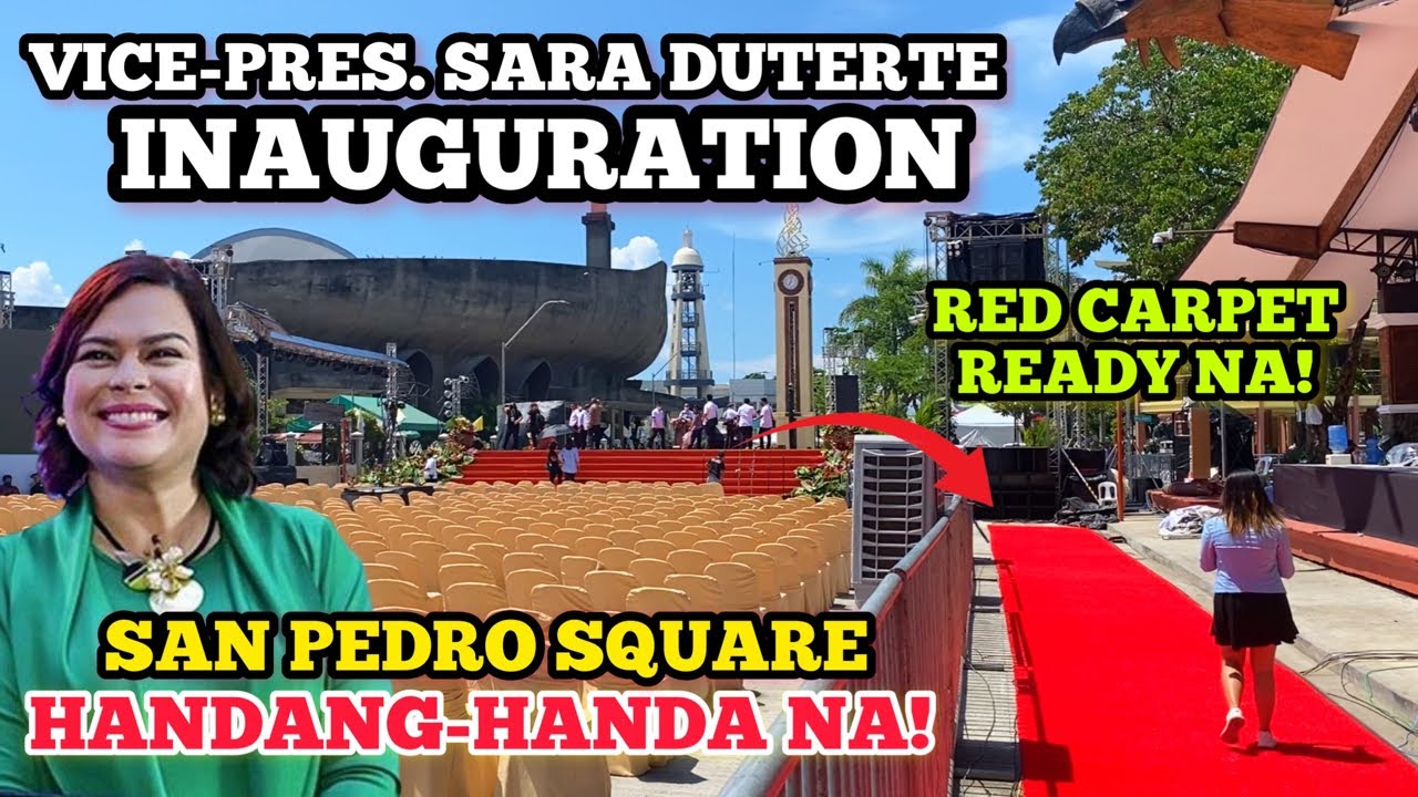 INAUGURATION NI VP-ELECT INDAY SARA DUTERTE, RED CARPET NAKAHANDA NA ...