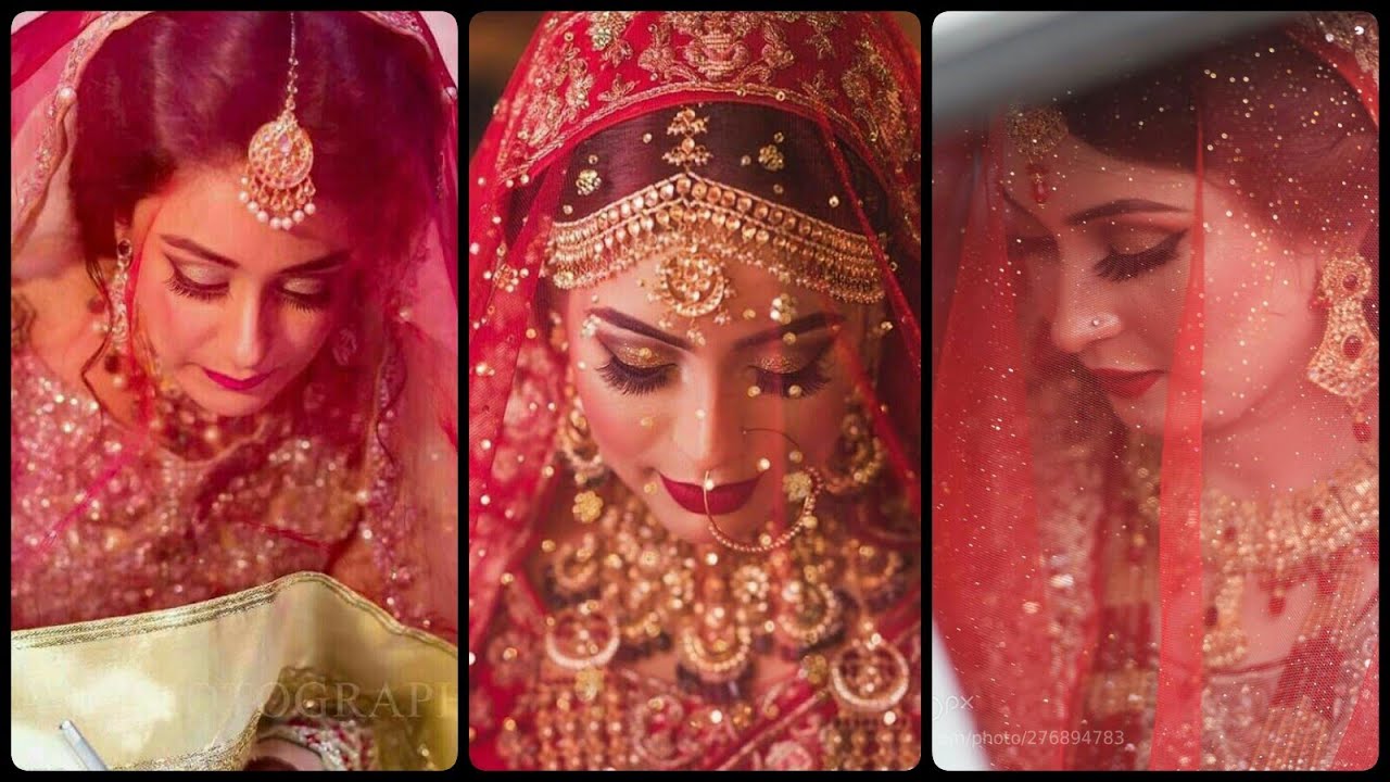 Beautiful Ghunghat styles for Brides in Weddings - YouTube