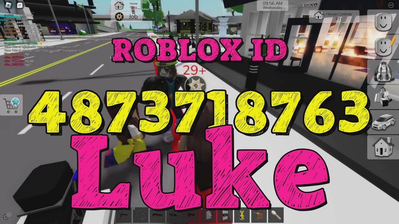 LUKE Roblox Song Codes - YouTube