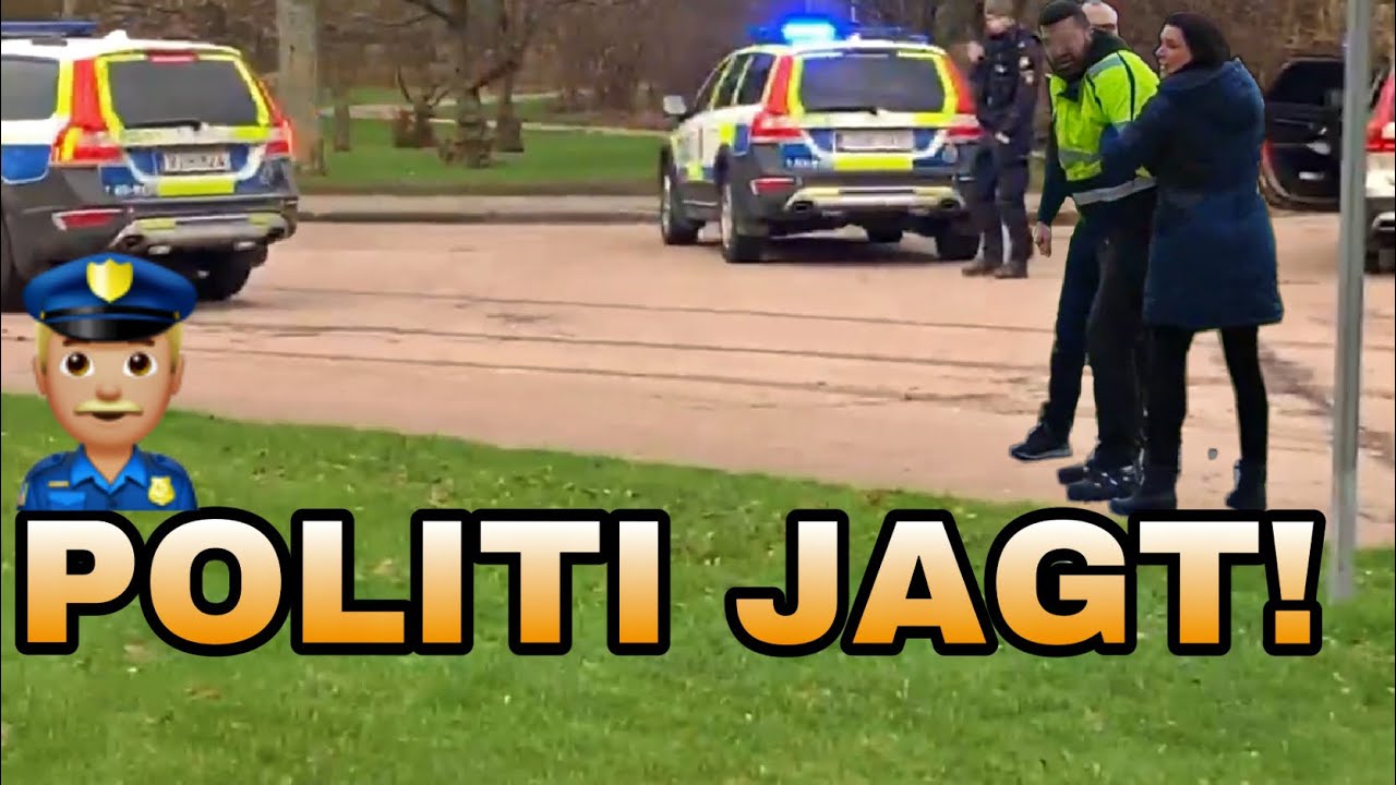 POLITIJAGT I BIL// VILD ANHOLDELSE// FANGET PÅ FILM - YouTube