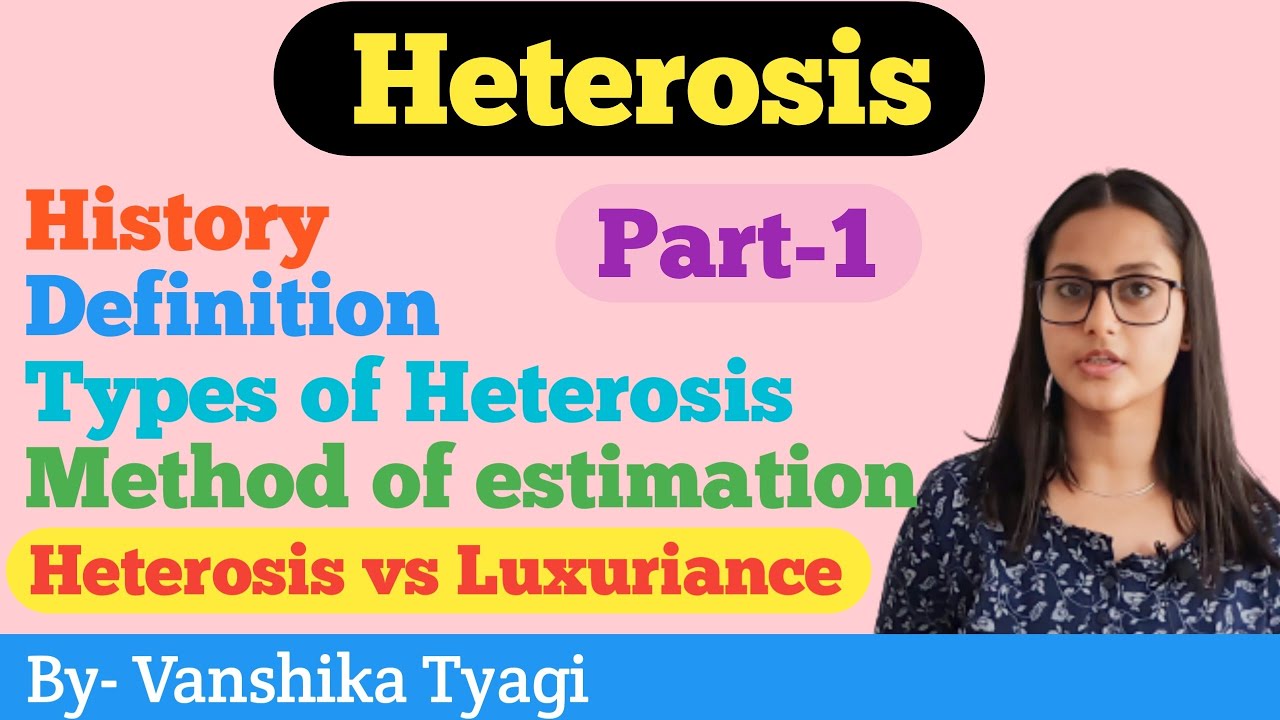 Heterosis, types and it's estimation Part-1 By- Vanshika Tyagi - YouTube