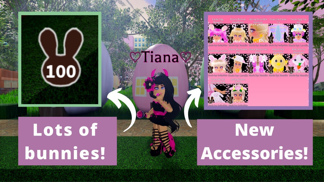 How To Get Easter Bunnies VERY FAST! 12 New Accessories! - Royale🏰High ...