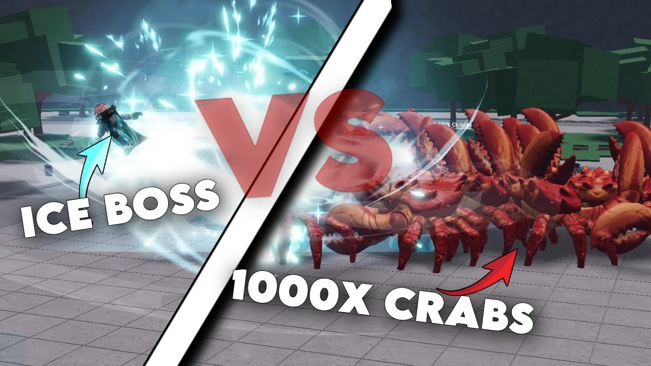 ICE BOSS vs 1000 CRABS in TSB - YouTube