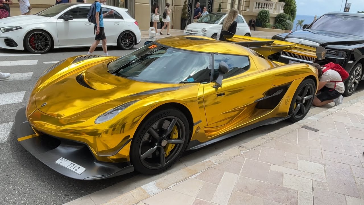 First Koenigsegg Jesko Gold#monaco #carspotting #supercars#koenigsegg ...