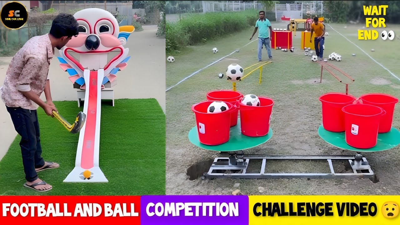 Football And Ball Competition Challenge Video 😧 || Wait For End 👀 ...