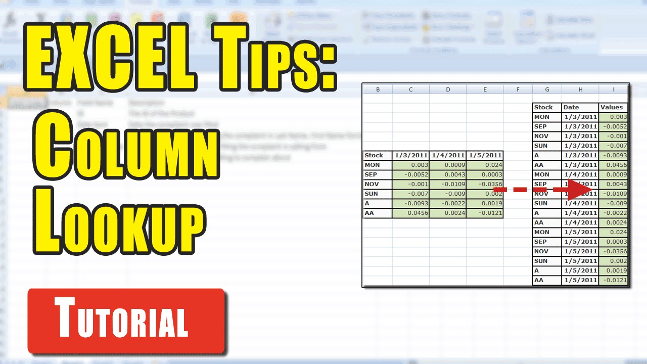 Excel Tips Get Row Values From A Particular Column YouTube Excel Tips Get Row Values From A Particular Column YouTube