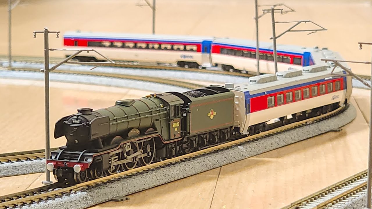 🚂 🇬🇧 Model Railway (Dapol) - The Flying Scotsman and Intercity Trains ...