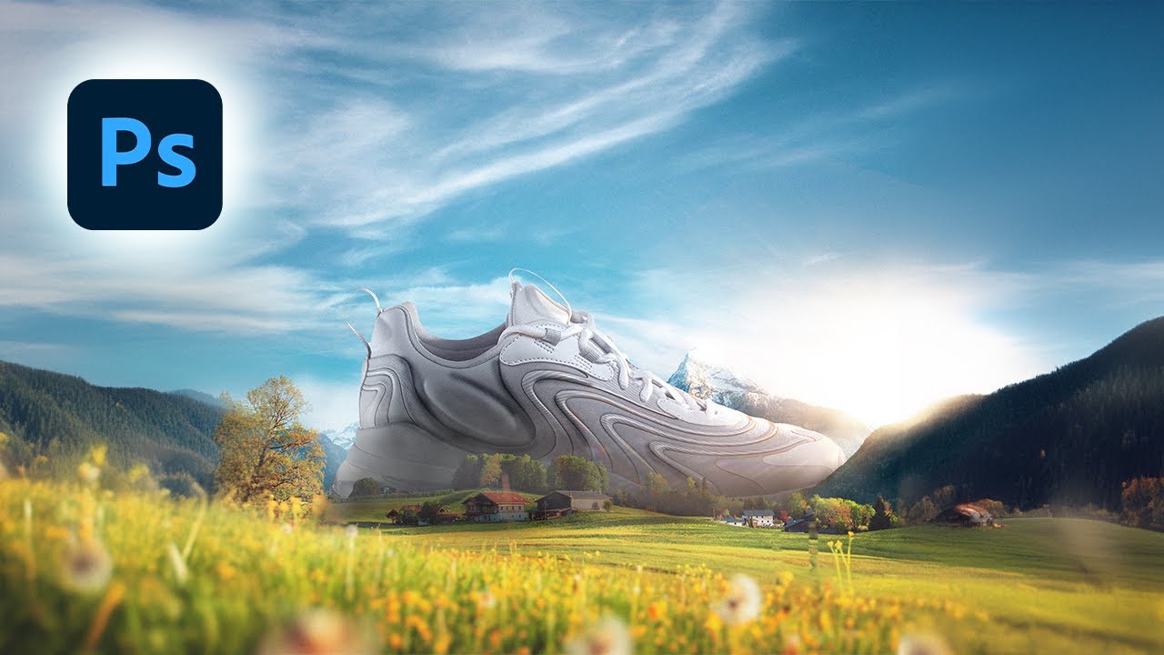 Sneaker / Shoe Manipulation Artwork in Photoshop - YouTube