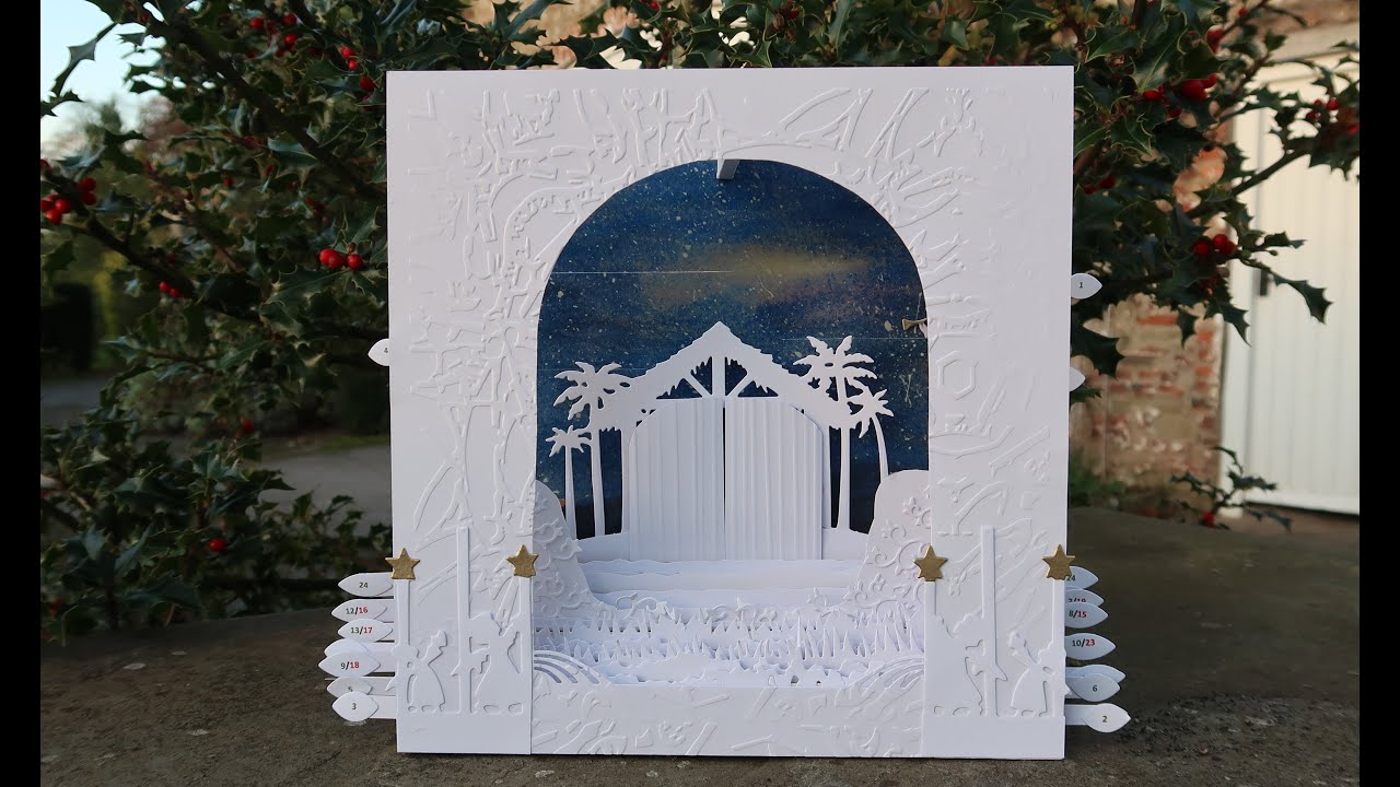 The Ultimate Slider Card. A Unique Advent Nativity Theatre counting the ...