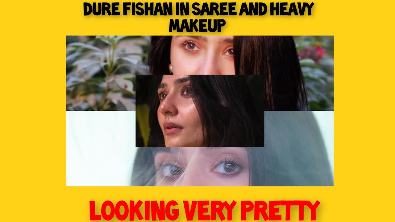 Dure fishan in heavy makeup and saree||#trending#viralshort# ...