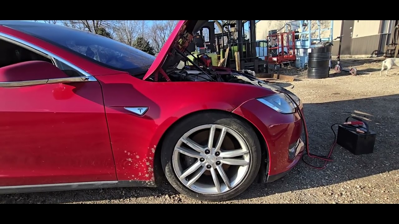 Tesla model S air suppension help. Bagged out quick fix. - YouTube