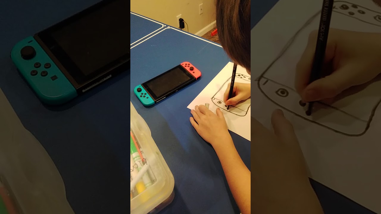 How to draw a Nintendo Switch - YouTube