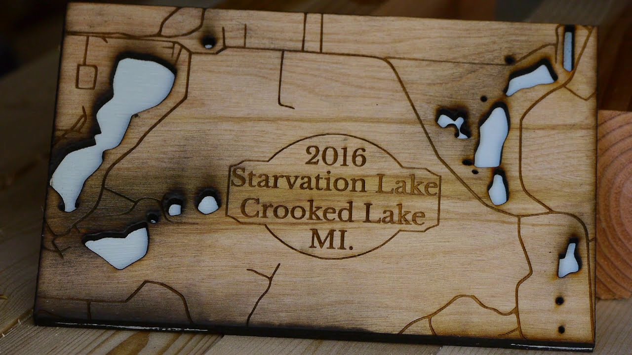 Laser Cut Raised Terrain Map - YouTube