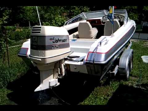 Johnson 225 VRO 1988 after rebuilding - YouTube