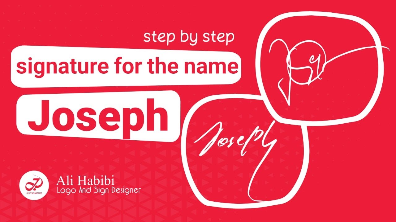 Three signatures with the name Joseph - YouTube