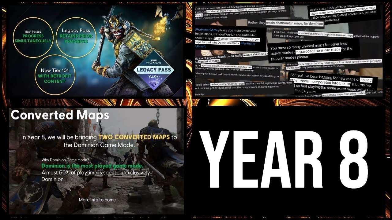 For Honor: Year 8 Announcement, Converted Maps, and Legacy Pass ...