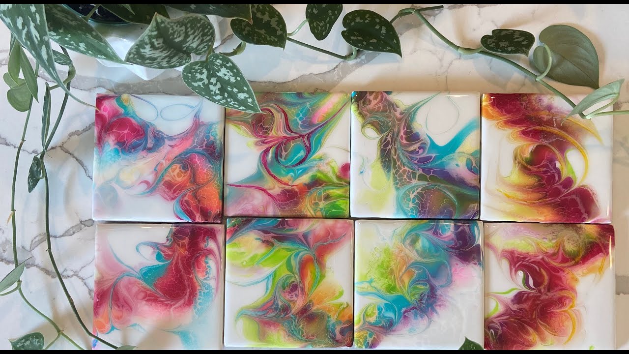 How to make 8 Coasters, Part 1, Sheeleart Style, Functional Art Series ...